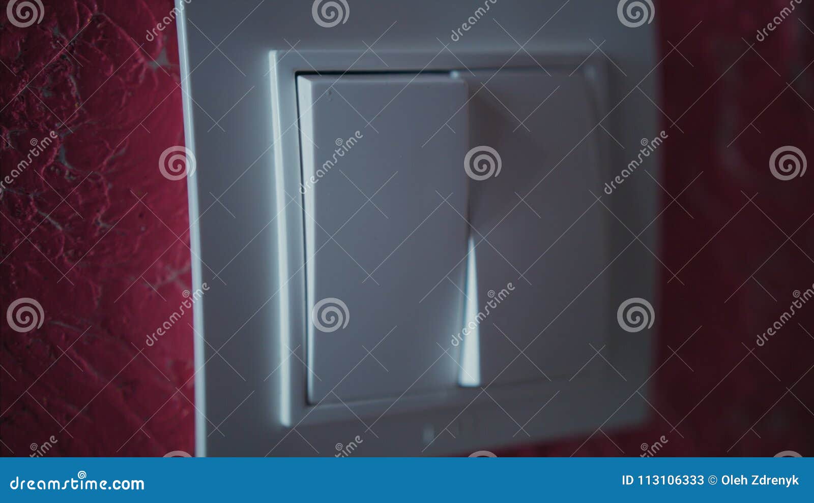 Human Hand Turn Off a Power Button on a Blue Wall Stock Video - Video ...