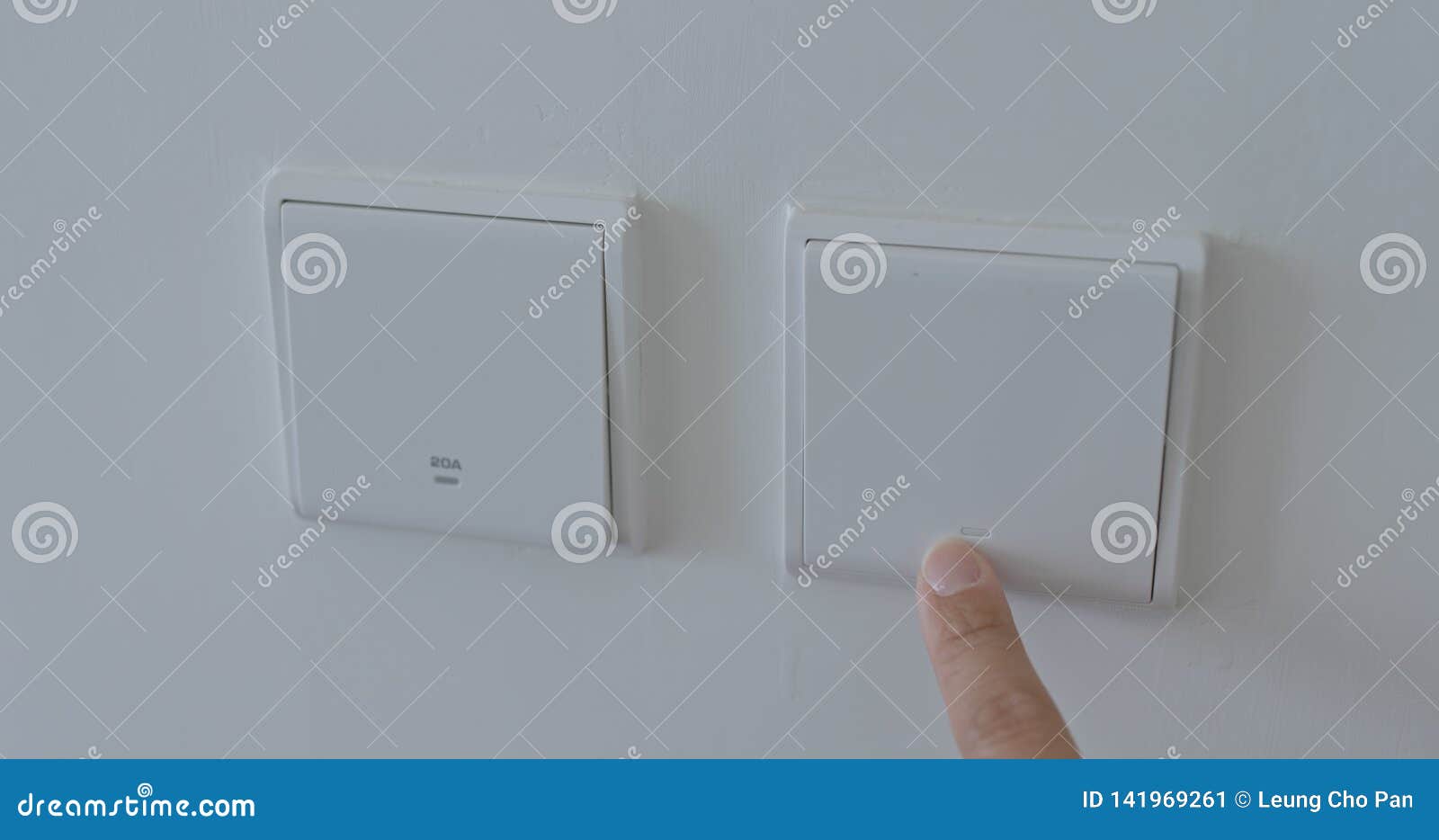 Human Hand Turn on Power Button Stock Image - Image of electric, wall ...