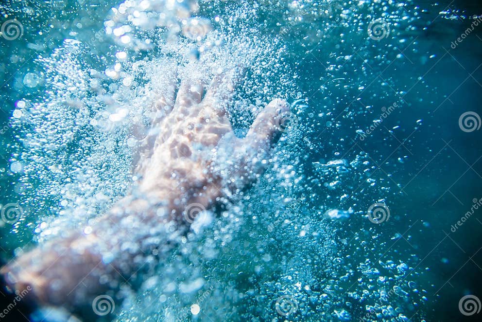 Human Hand Underwater stock image. Image of bottom, mens - 59230129