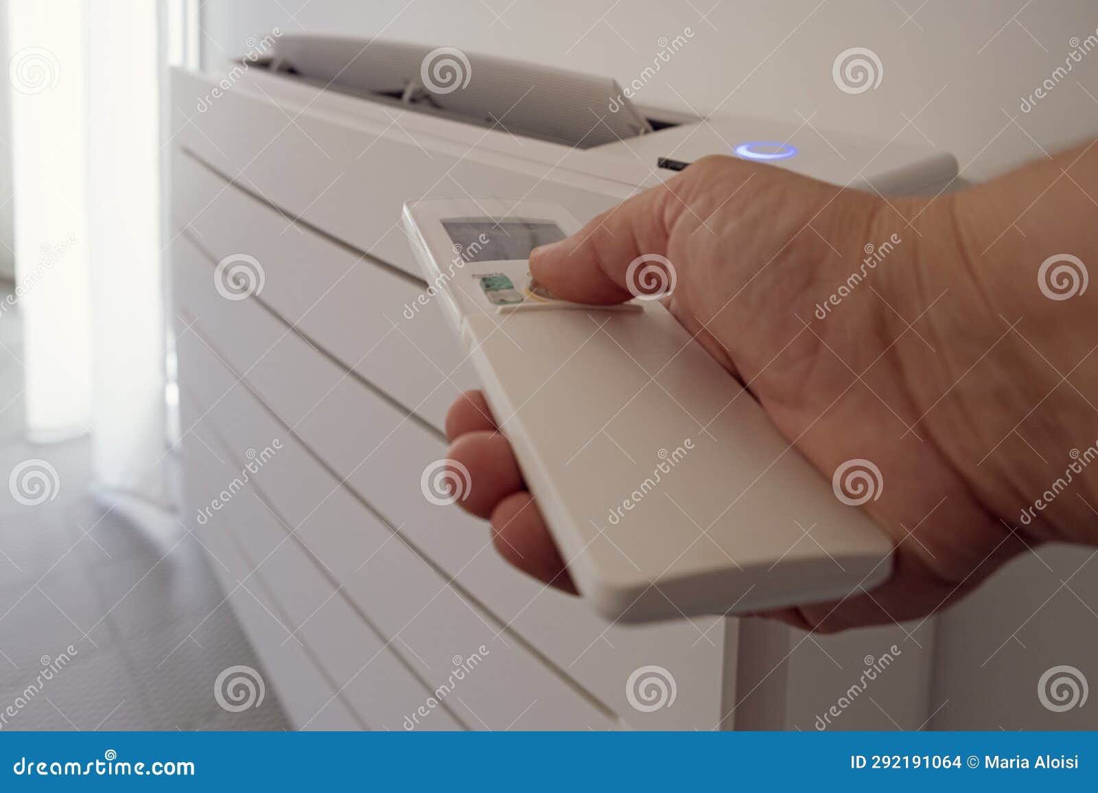 Human Hand Uses Remote Control, Presses Buttons, Sets Selects ...