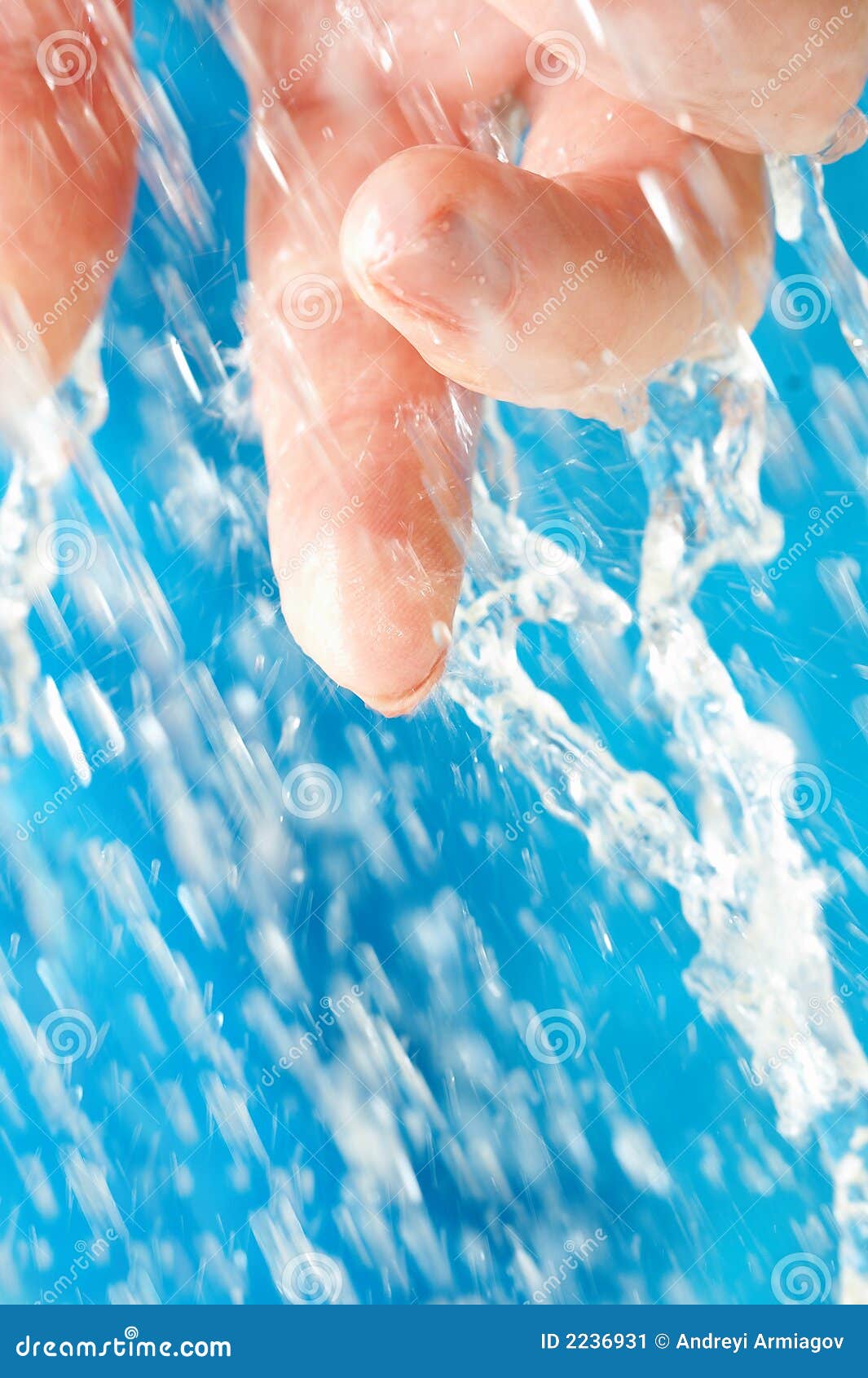 Human hand and water. stock image. Image of hands, commodity - 2236931