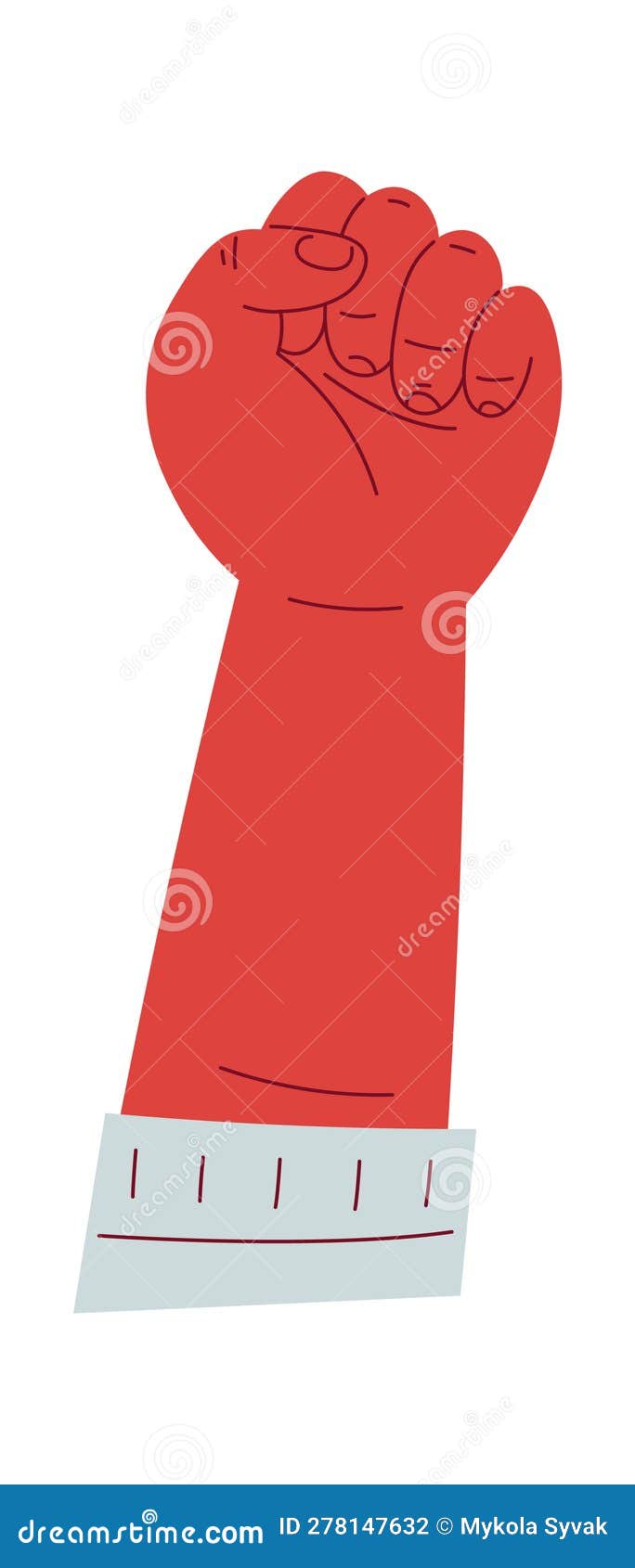 Human Hand Wrist stock vector. Illustration of thumb - 278147632