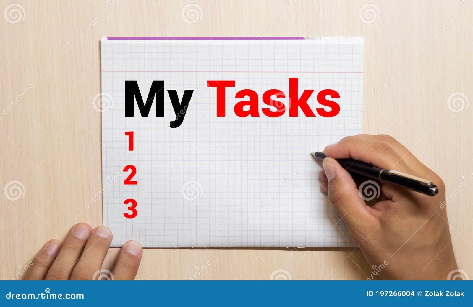 Human Hand Writing My Tasks on Whiteboard Stock Photo - Image of vision ...