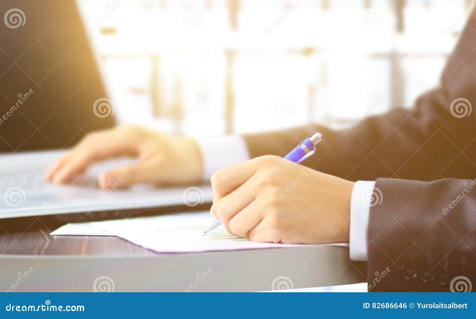 Human Hand Writing on a Paper. Stock Photo - Image of busy, paper: 82686646
