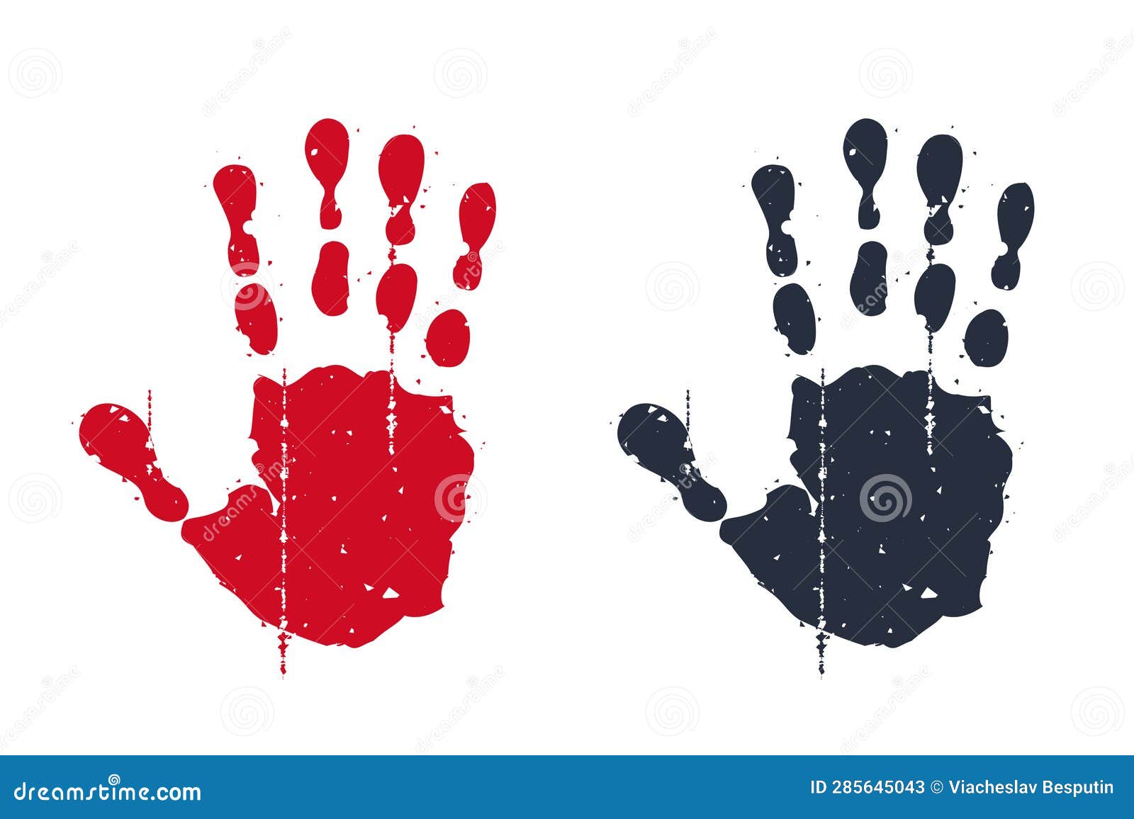 Human Handprint Graphic Icon Vector Illustration | CartoonDealer.com ...