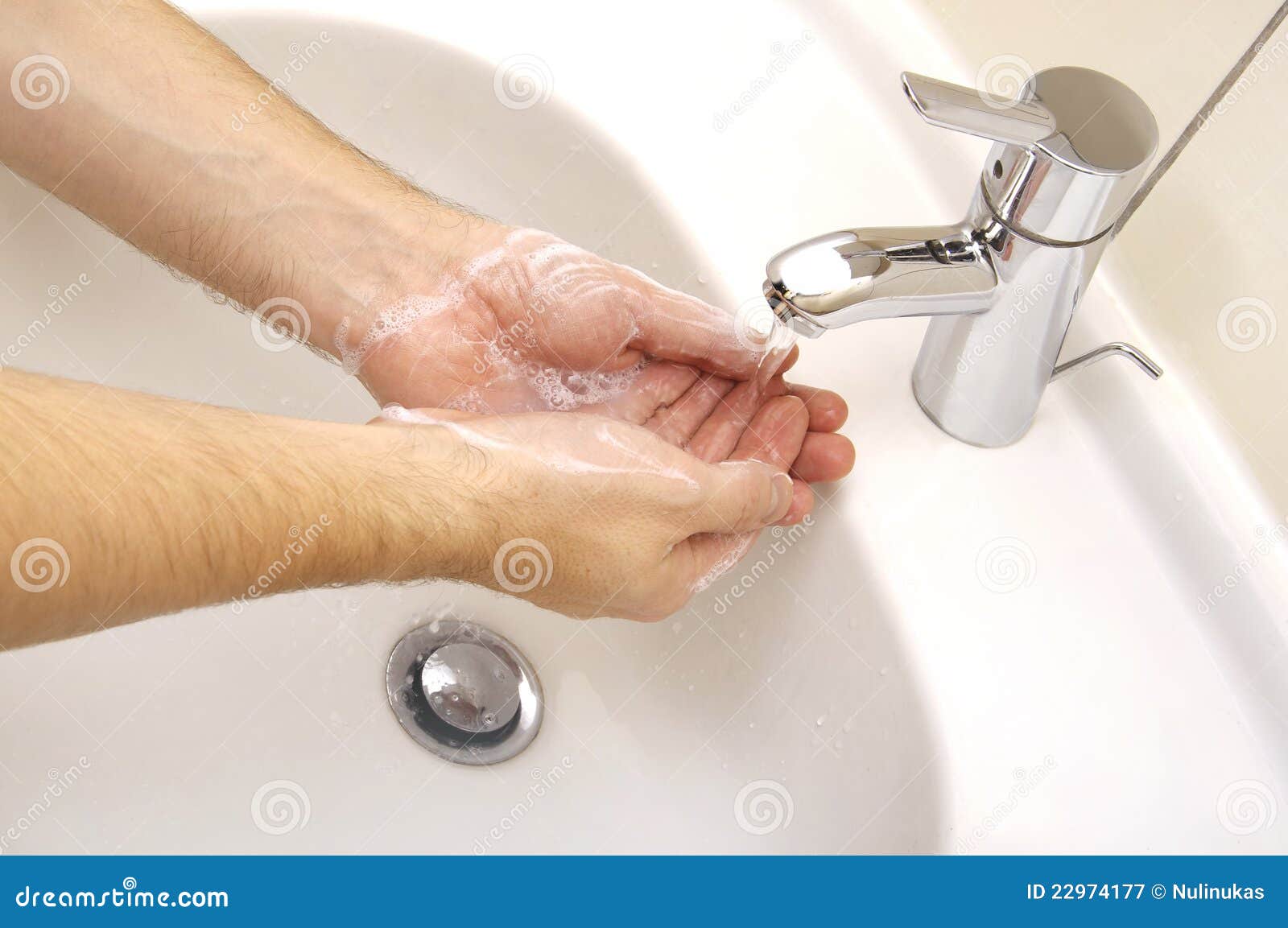 Human Hands Being Washed with Water Stock Image - Image of concept ...