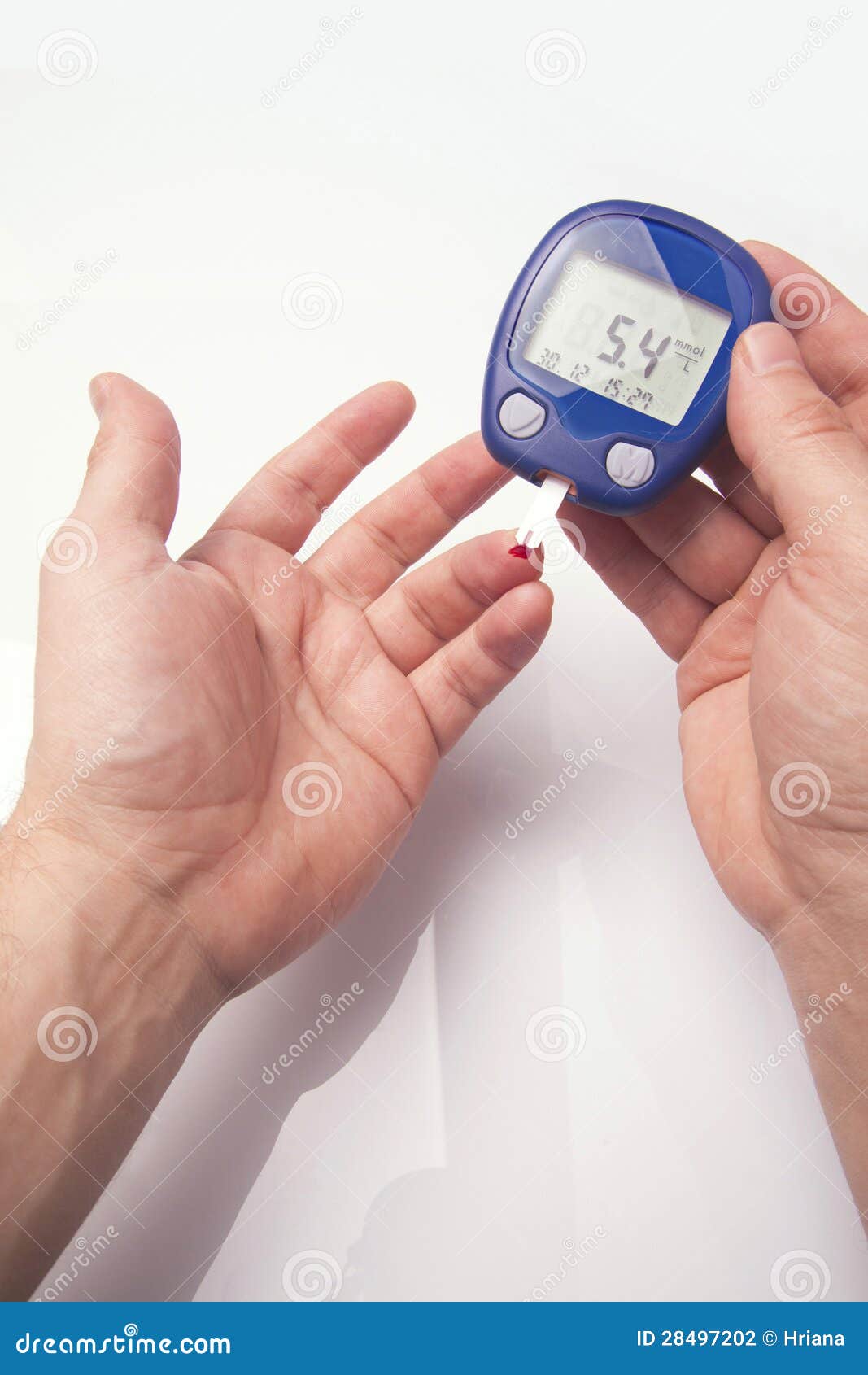 Human Hands at Blood Sugar Test Stock Photo - Image of diabetes ...