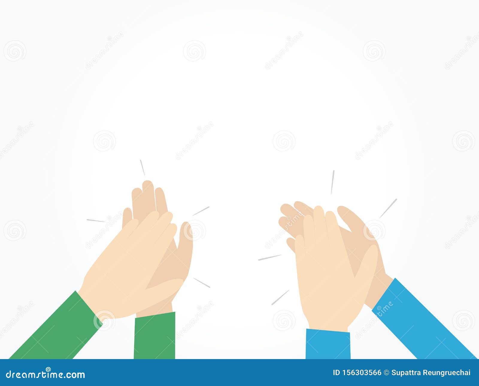 Human Hands Clapping. Applaud Hands. Stock Vector - Illustration of ...