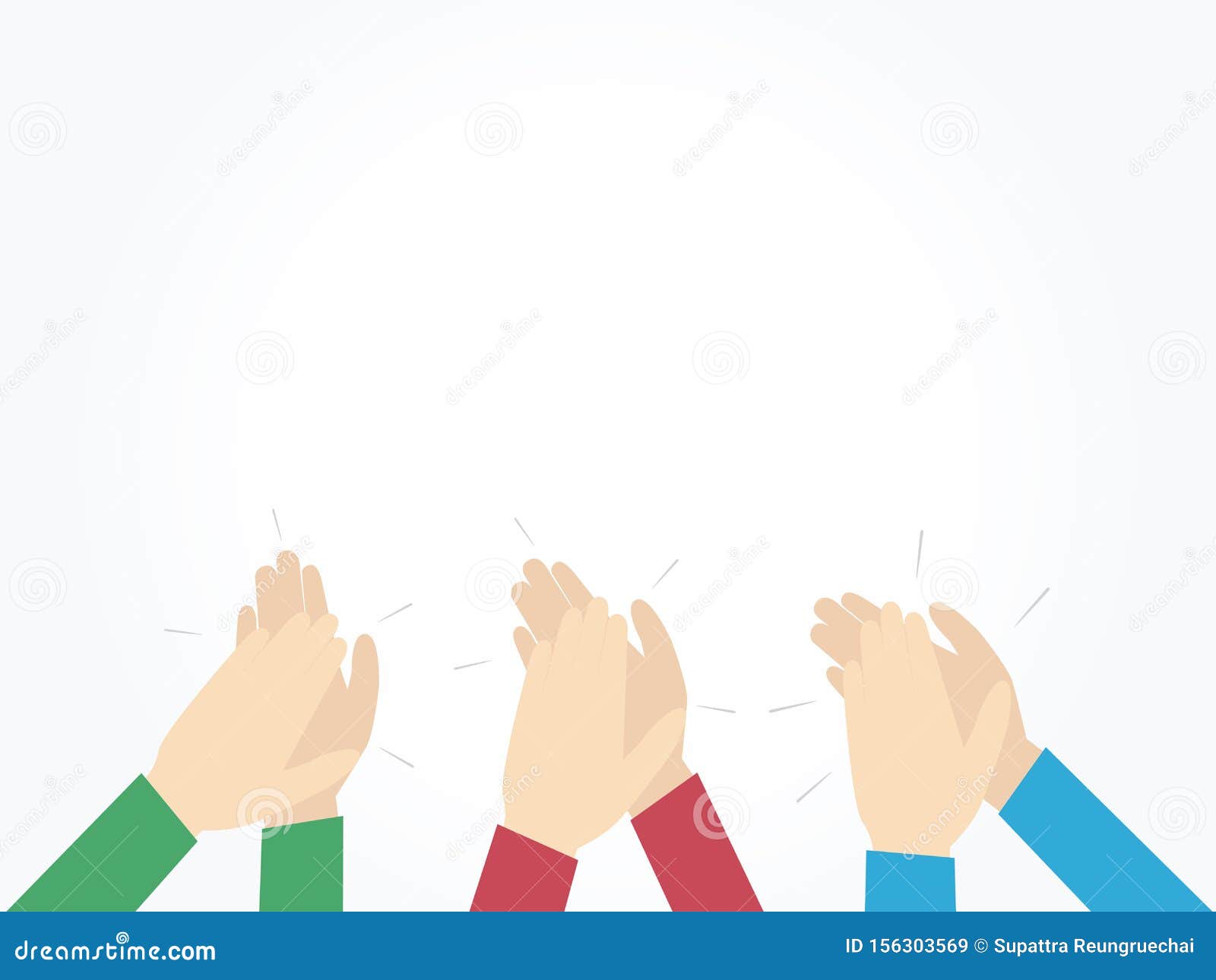 Clapping Cheerful Emoticon Vector Illustration | CartoonDealer.com ...