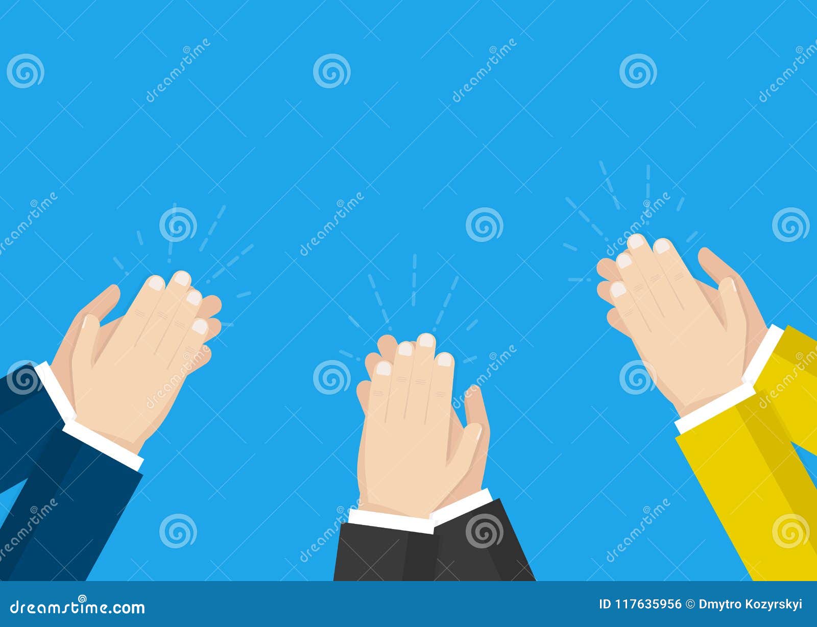Human Hands Clapping. Applaud Hands. Vector Illustration. Stock ... Human Hands Clapping. Applaud Hands. Vector Illustration. Stock ...