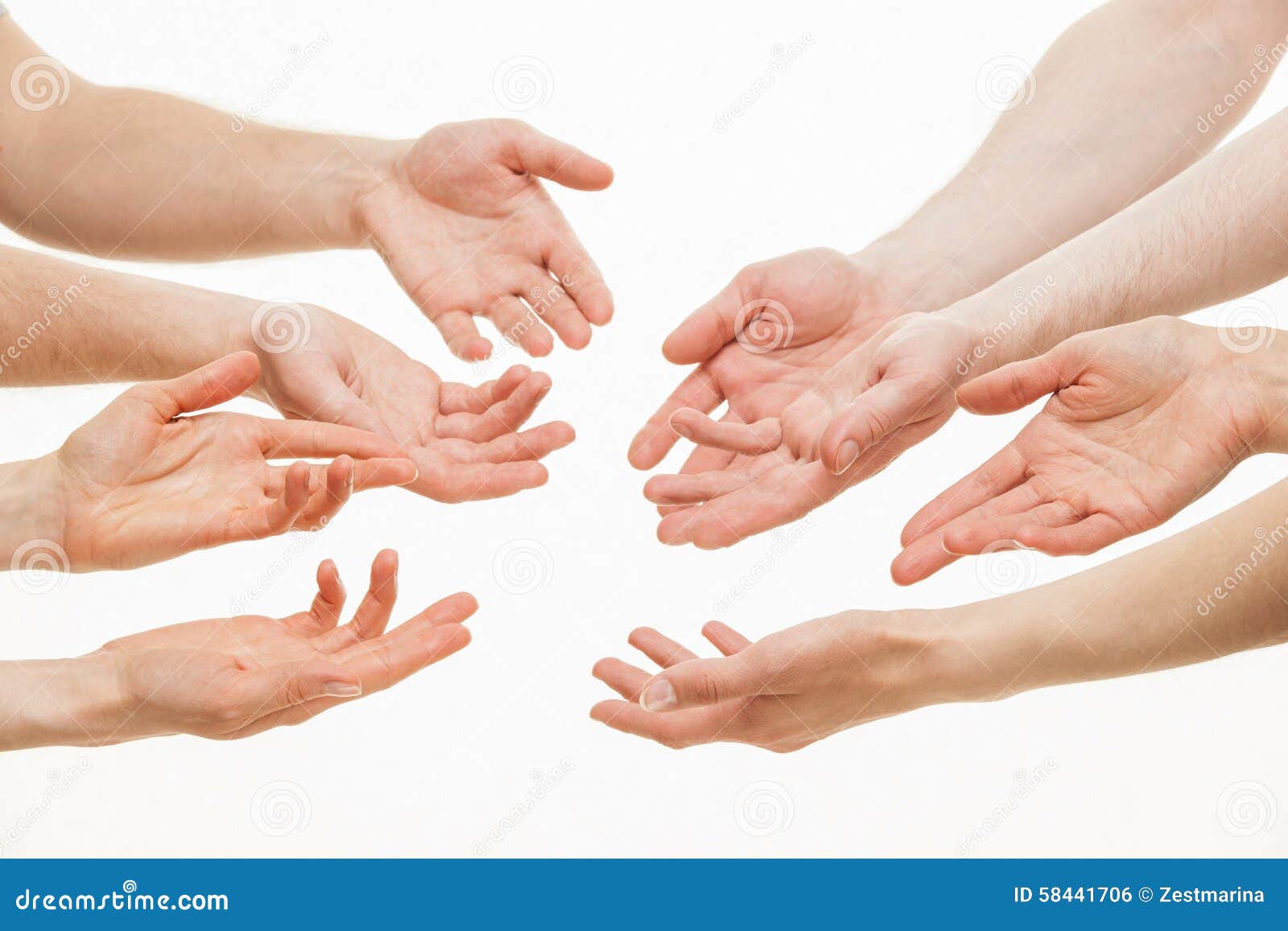 Human Hands Demonstrating a Gesture of a Discussing Stock Photo - Image ...