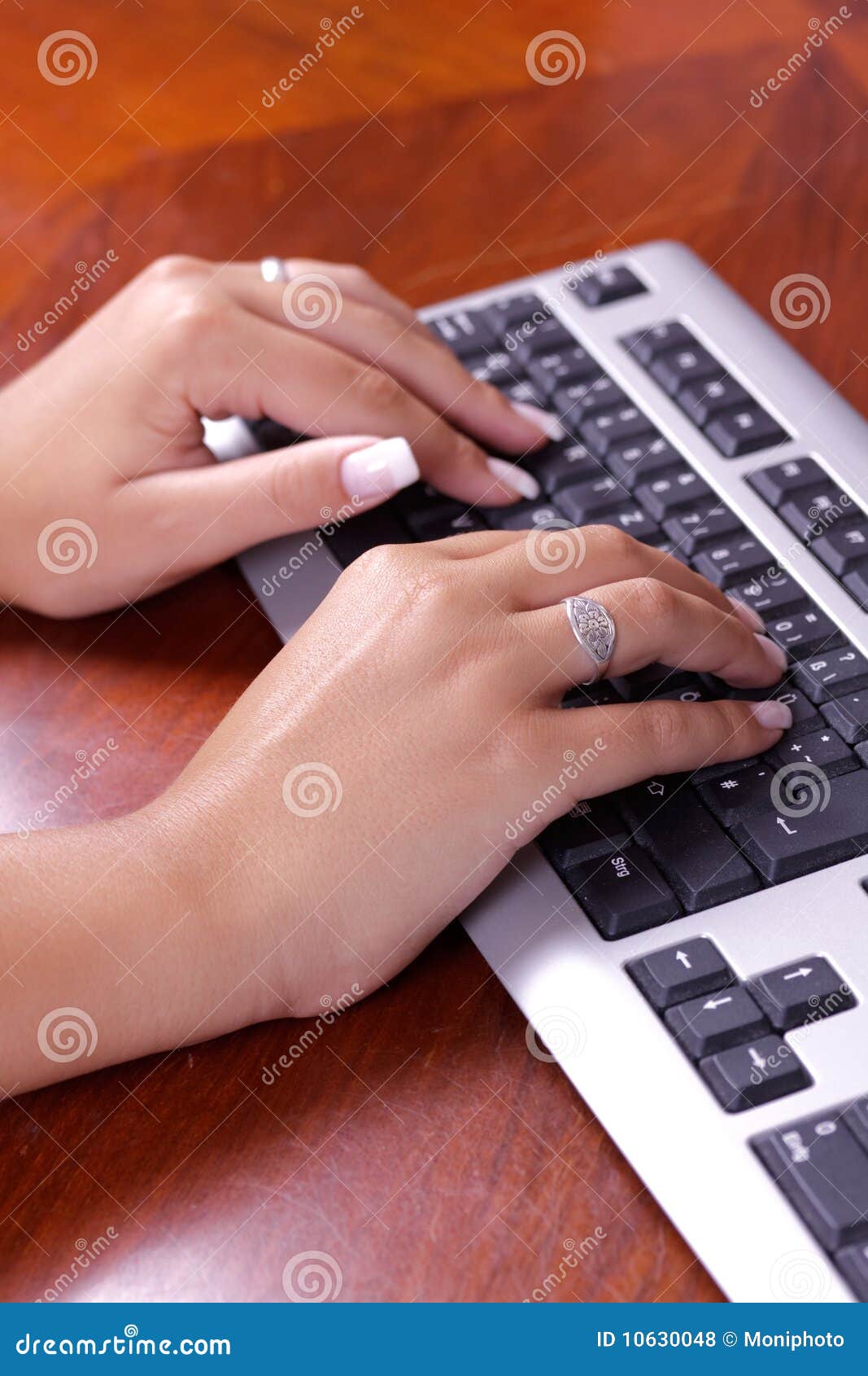 Human Hands Doing Some Computer Work Stock Photo - Image of employment ...
