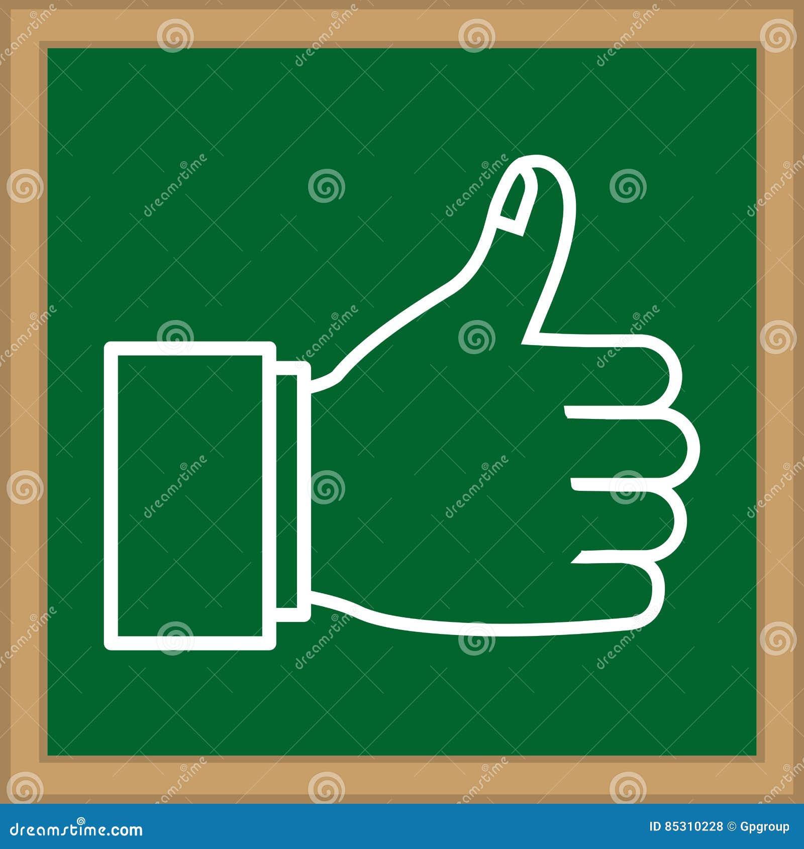Human hands doing a symbol stock illustration. Illustration of gesture ...