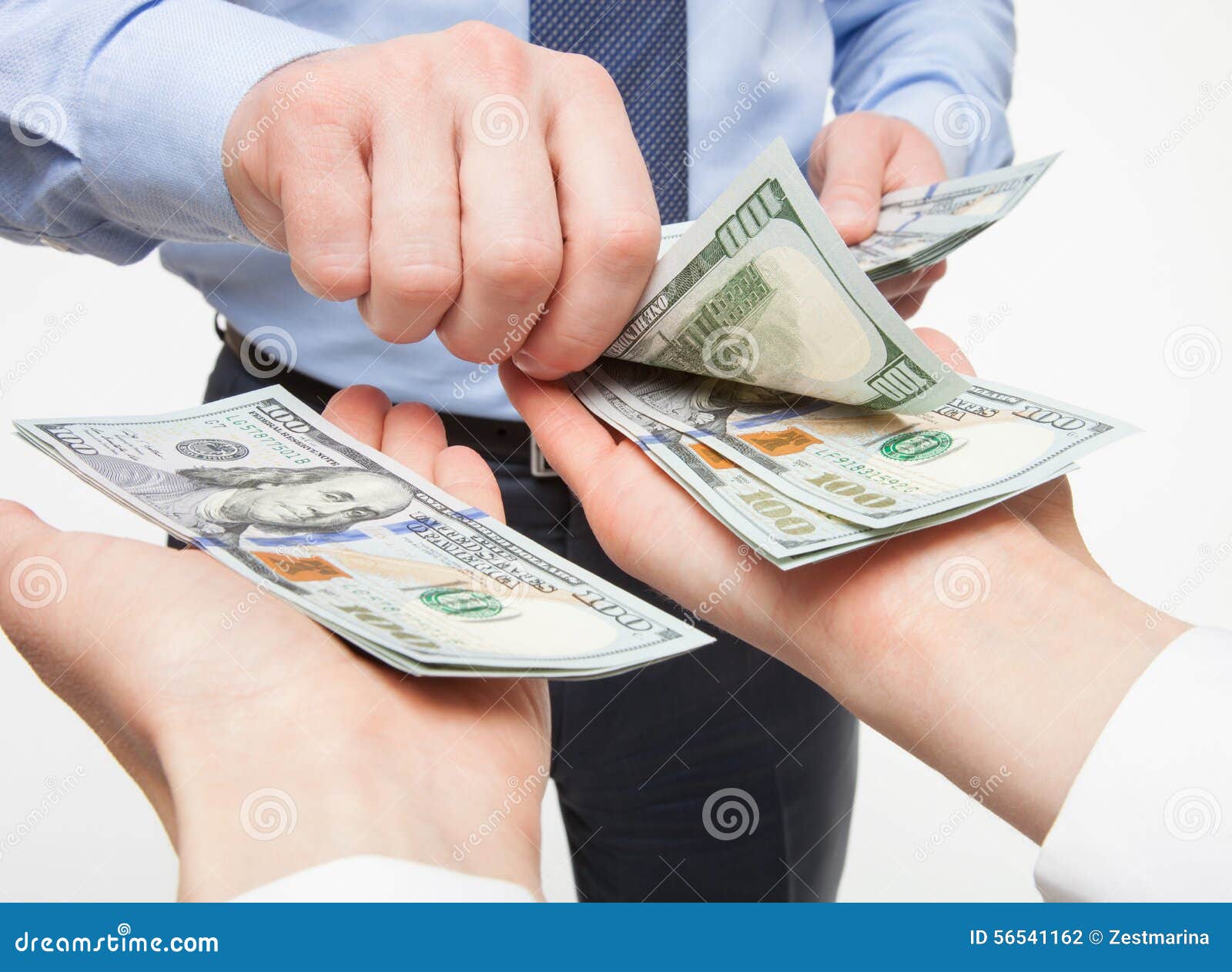 Human Hands Exchanging Money Stock Photo - Image of monetary ...