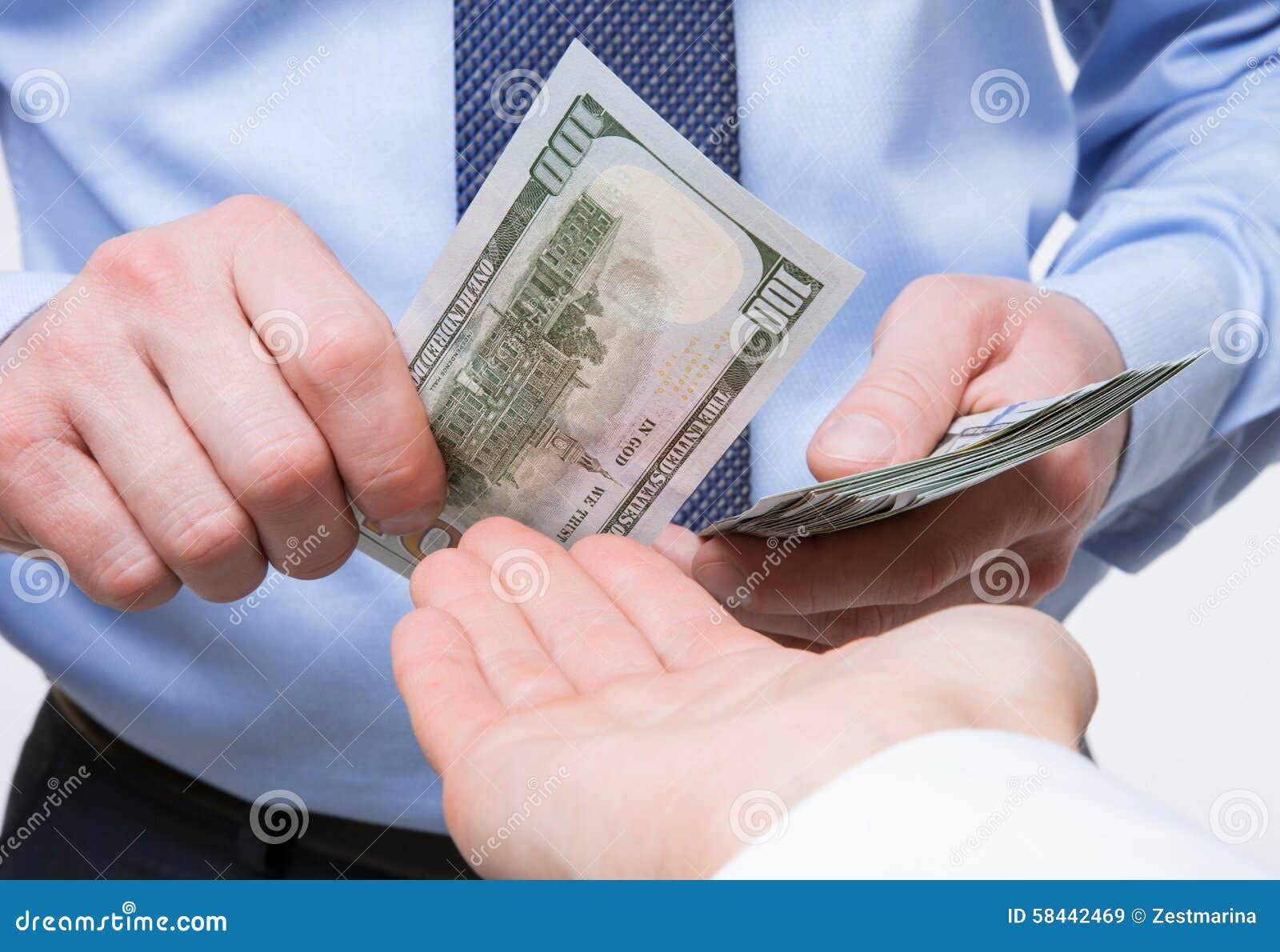 Human Hands Exchanging Money Stock Image - Image of loan, hand: 58442469