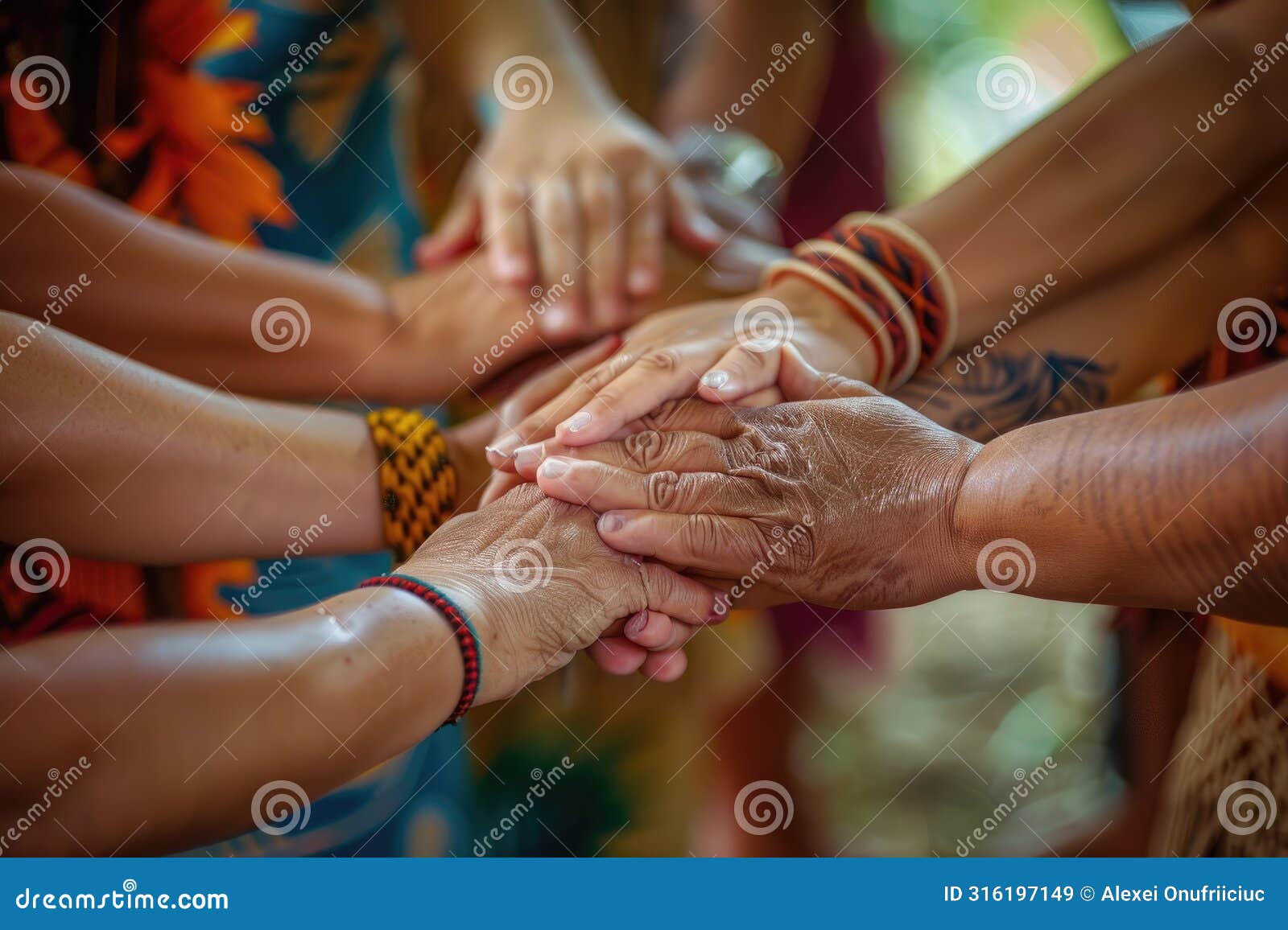 Human Hands Forming a Stack Teamwork Stock Image - Image of generated ...