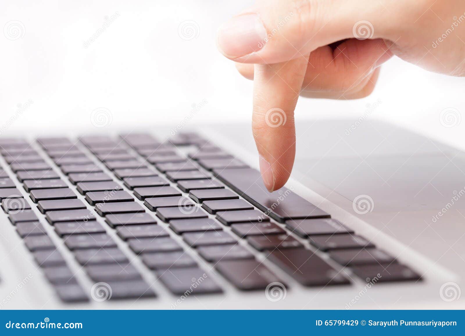 Human Hands Going To Press a Button on Keypad in White Stock Image ...