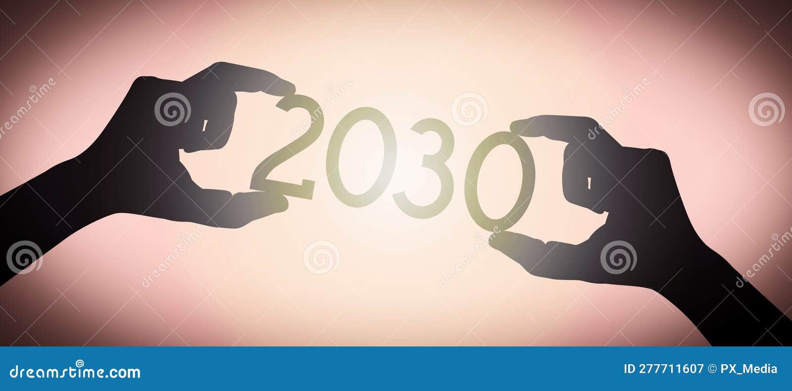 2030 Number With SDG Color Symbol. Sustainable Development Goals Vector ...