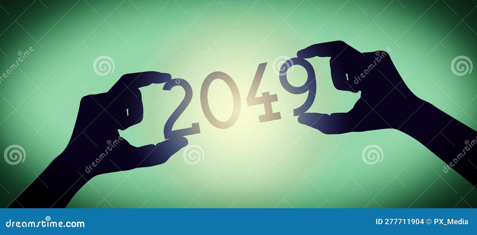 2049 Year, Happy New Year 2049 Vector, 2049 Number Design Vector ...
