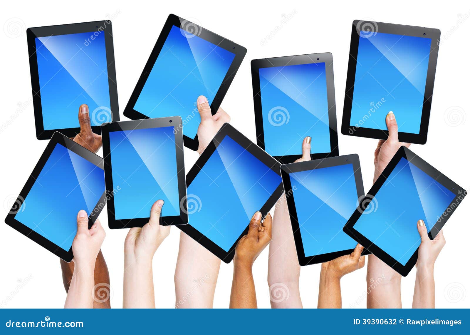 Human Hands Holding Communication Devices Stock Photo - Image of ...