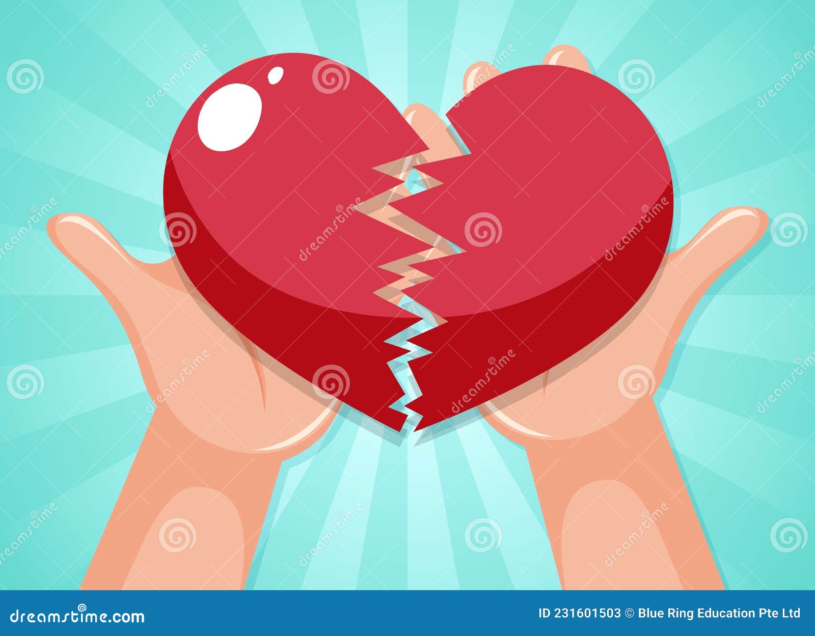 Human hands holding heart stock vector. Illustration of holding - 231601503