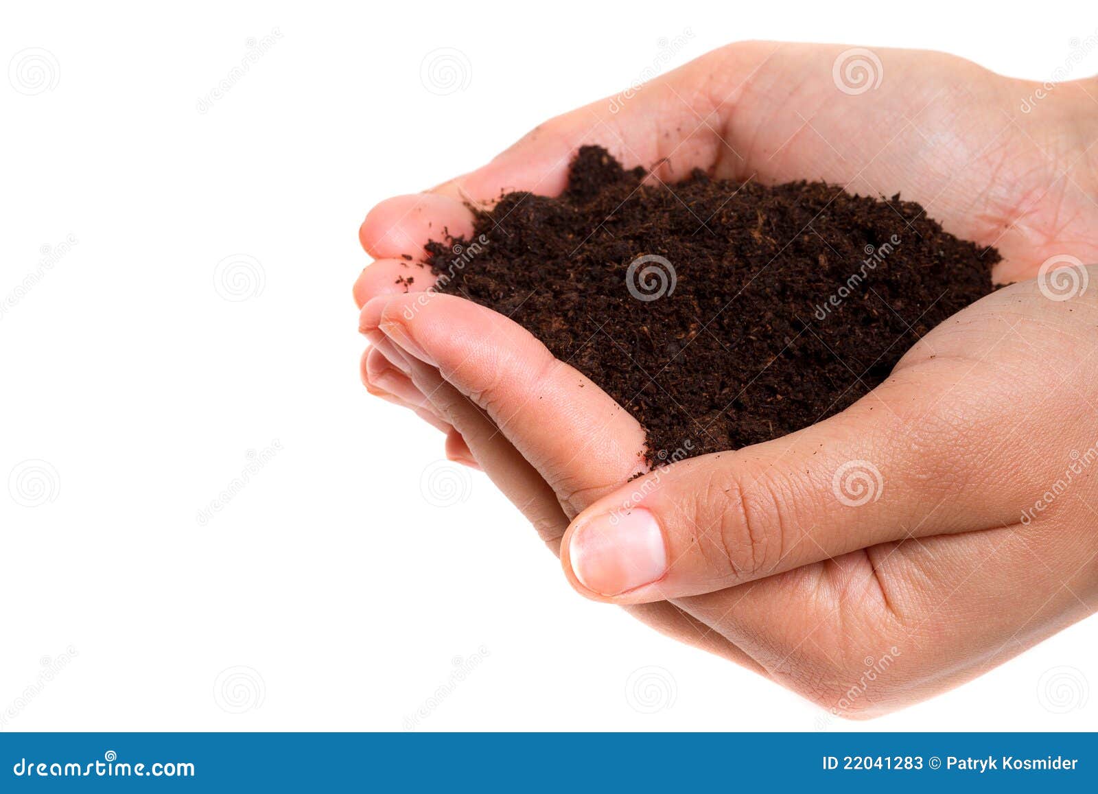 Human Hands Holding Pure Soil Stock Image - Image of environment ...