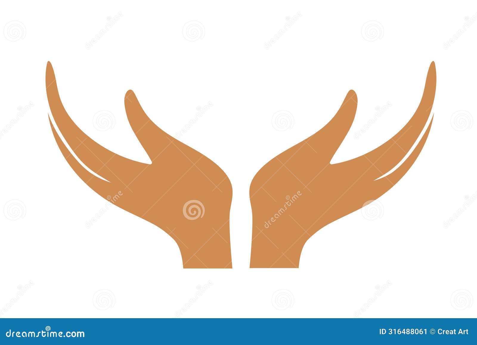 Human Hands illustration stock vector. Illustration of symbol - 316488061