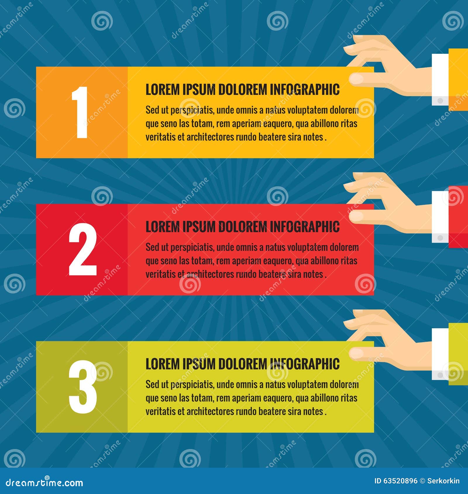 Human Hands with Information Blocks - Infographic Business Concept ...