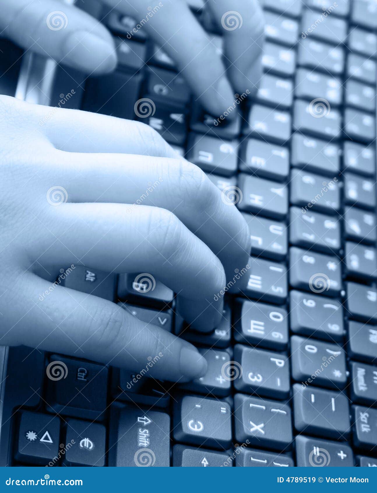 Human hands and laptop stock image. Image of business - 4789519