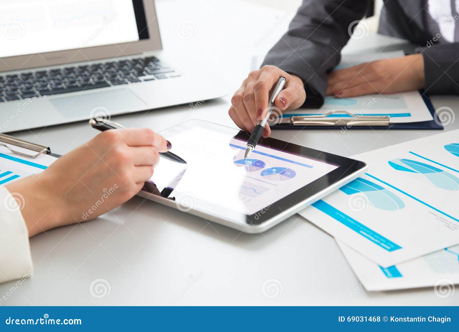 Human Hands during Paperwork at Meeting Stock Photo - Image of planning ...