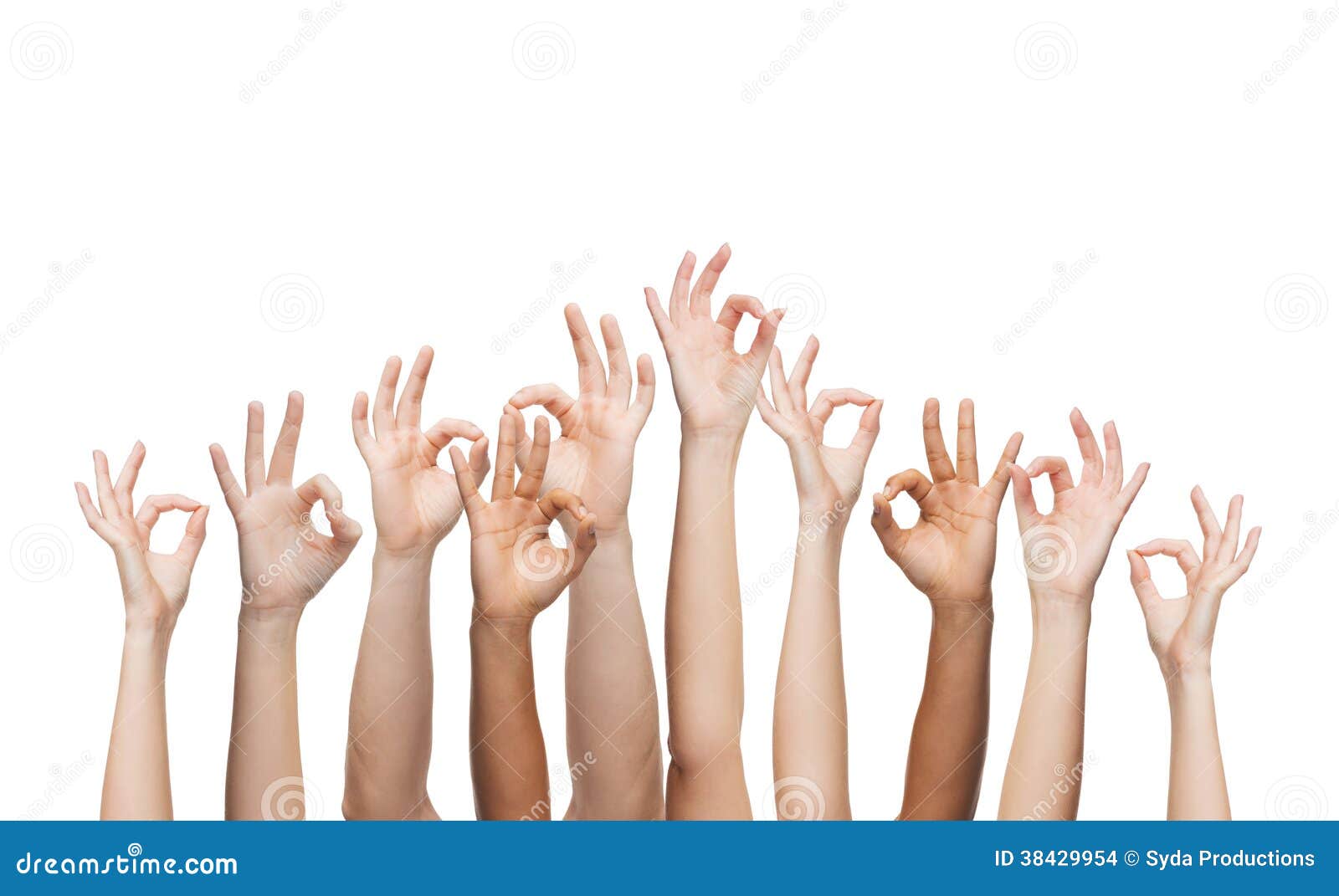 Human Hands Showing Ok Sign Stock Photo - Image of isolated, agree ...