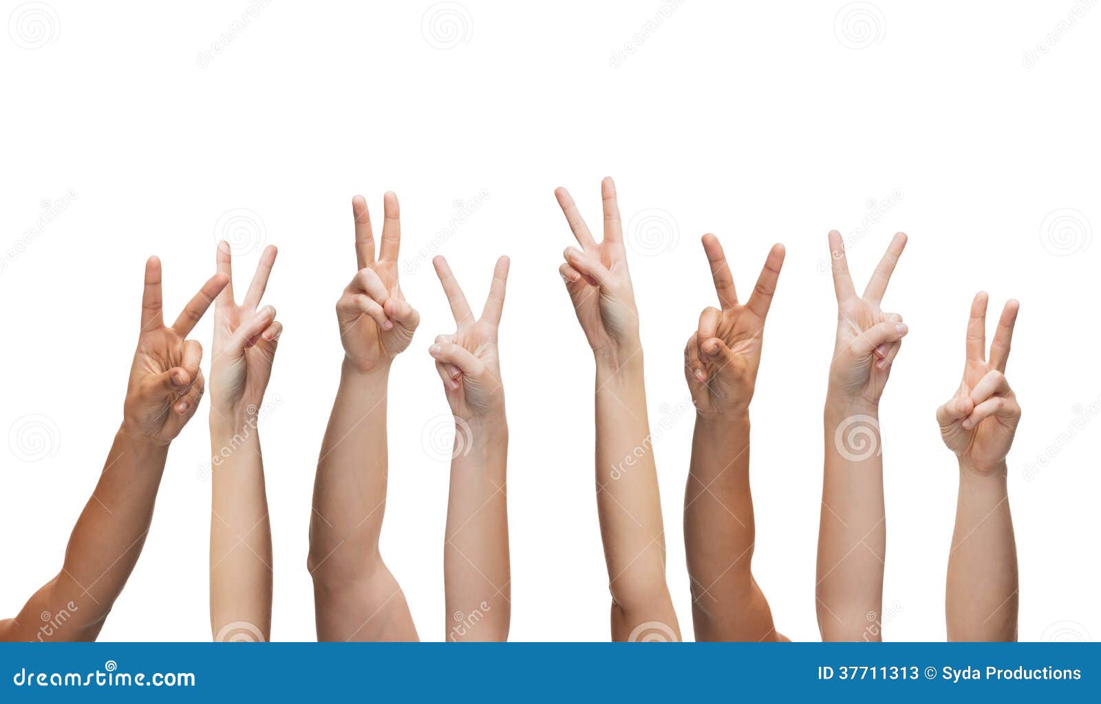 Human hands showing v-sign stock image. Image of fine - 37711313