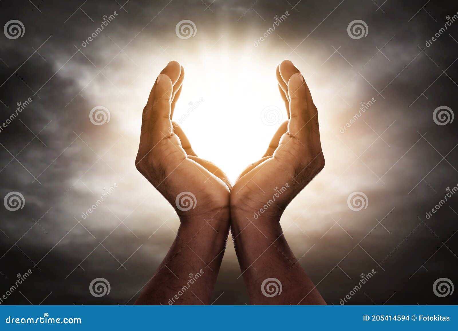 Human Hands on Sunset Backgrounds Stock Photo - Image of light ...