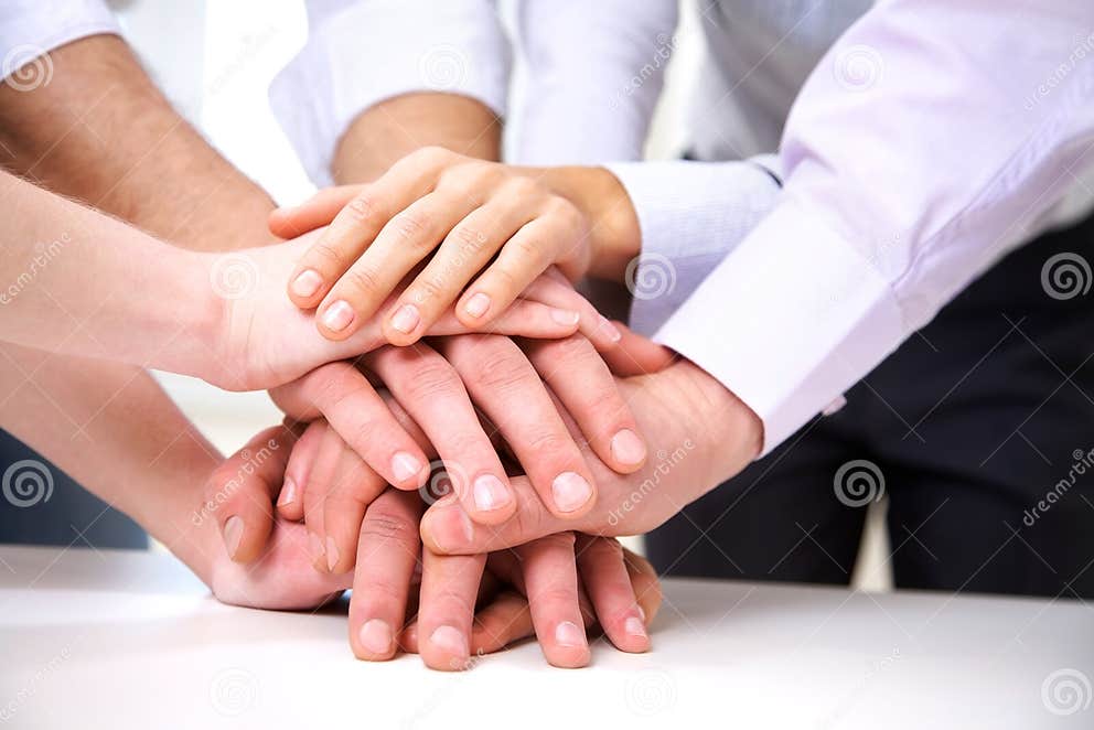 Human hands in teamwork stock image. Image of close, integrity - 22216191