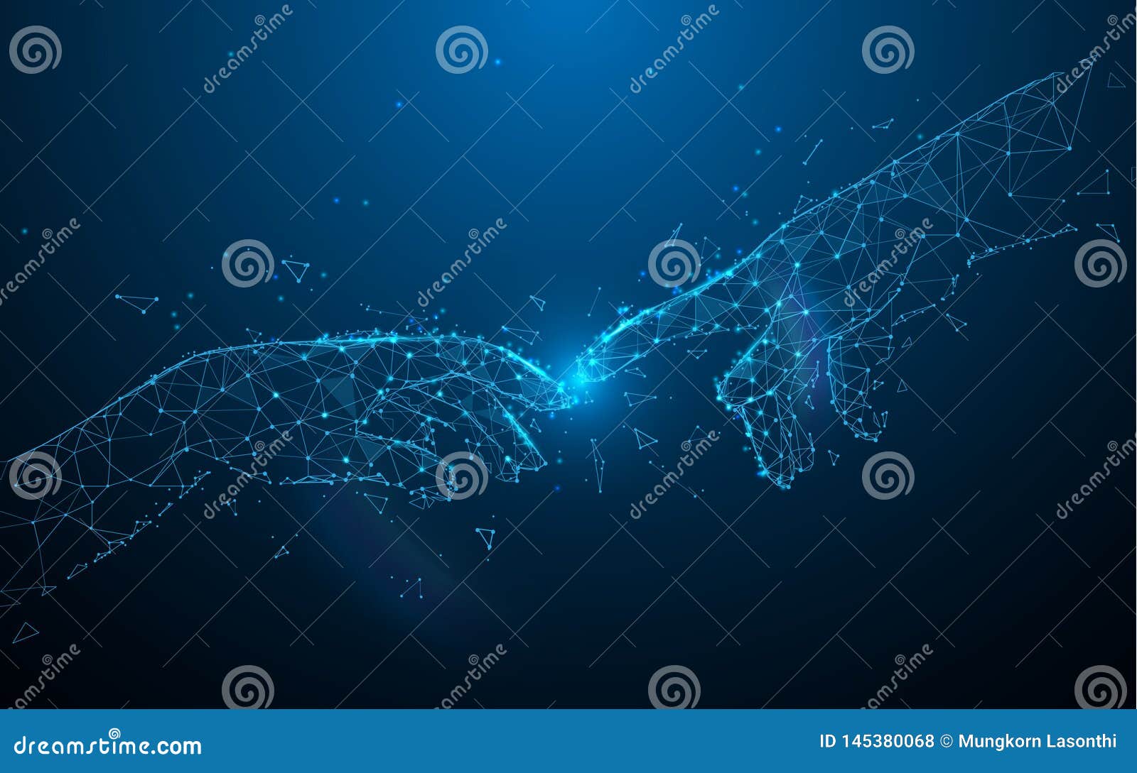 Two Hands Touching People Helping Each Other With Their Fingertips ...