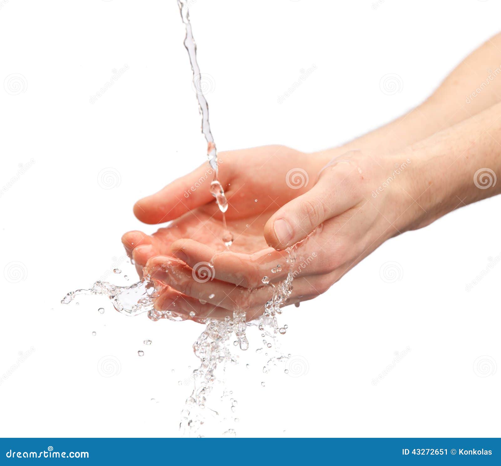 Human hands with water stock image. Image of fresh, catching - 43272651