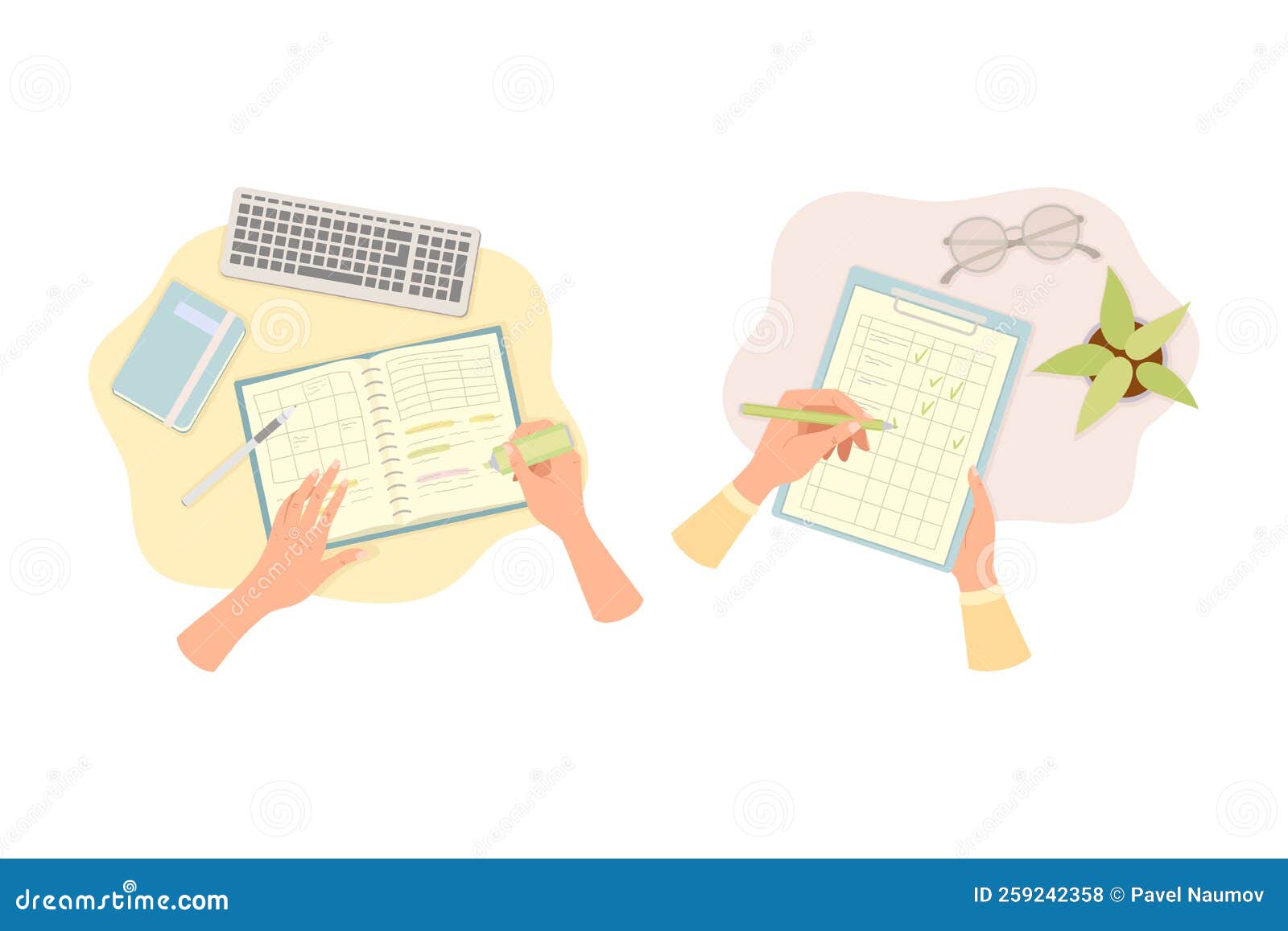 Notepad With Handwritten Notes, Pink Roses. Vintage Watercolor Romantic ...