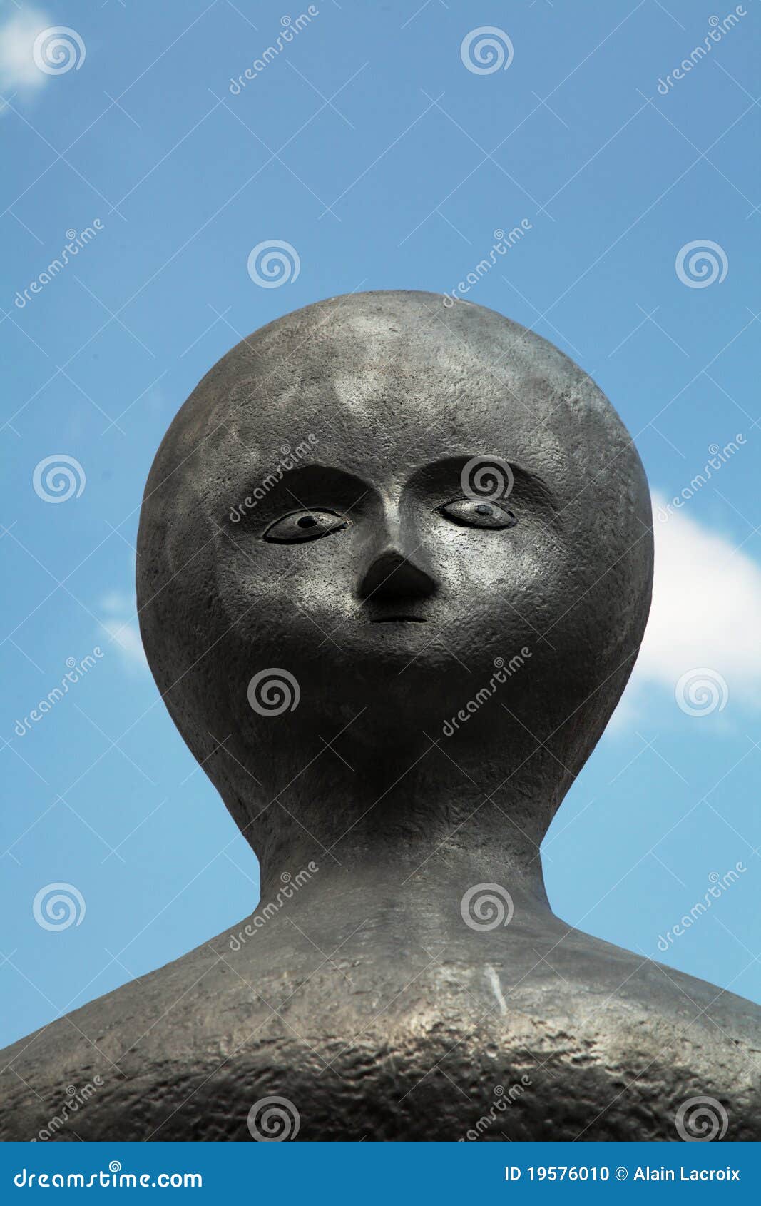 Human Head And Face With Red Lock On Wood Table Background. Brain Of ...