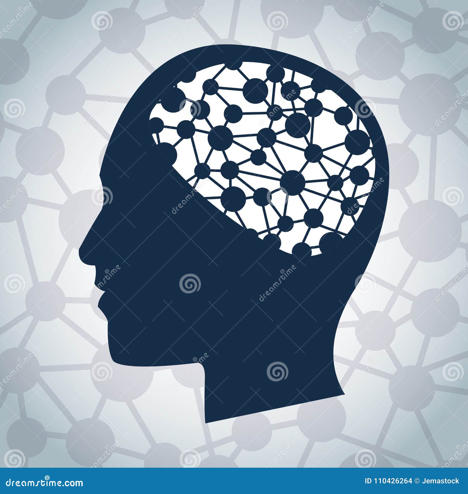 Human Head Brain Mind Image Stock Vector - Illustration of brain, idea ...