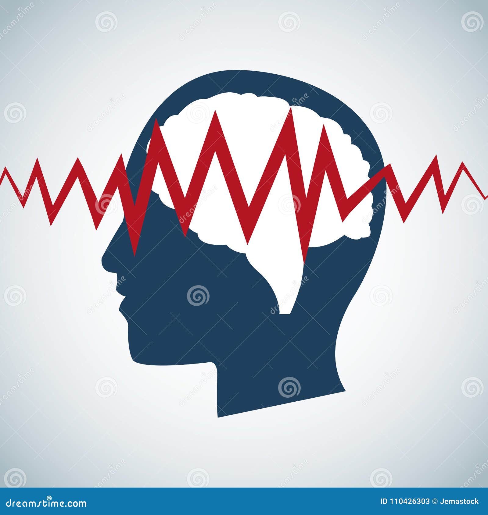 Brain Pulse Background Royalty-Free Stock Photography | CartoonDealer ...