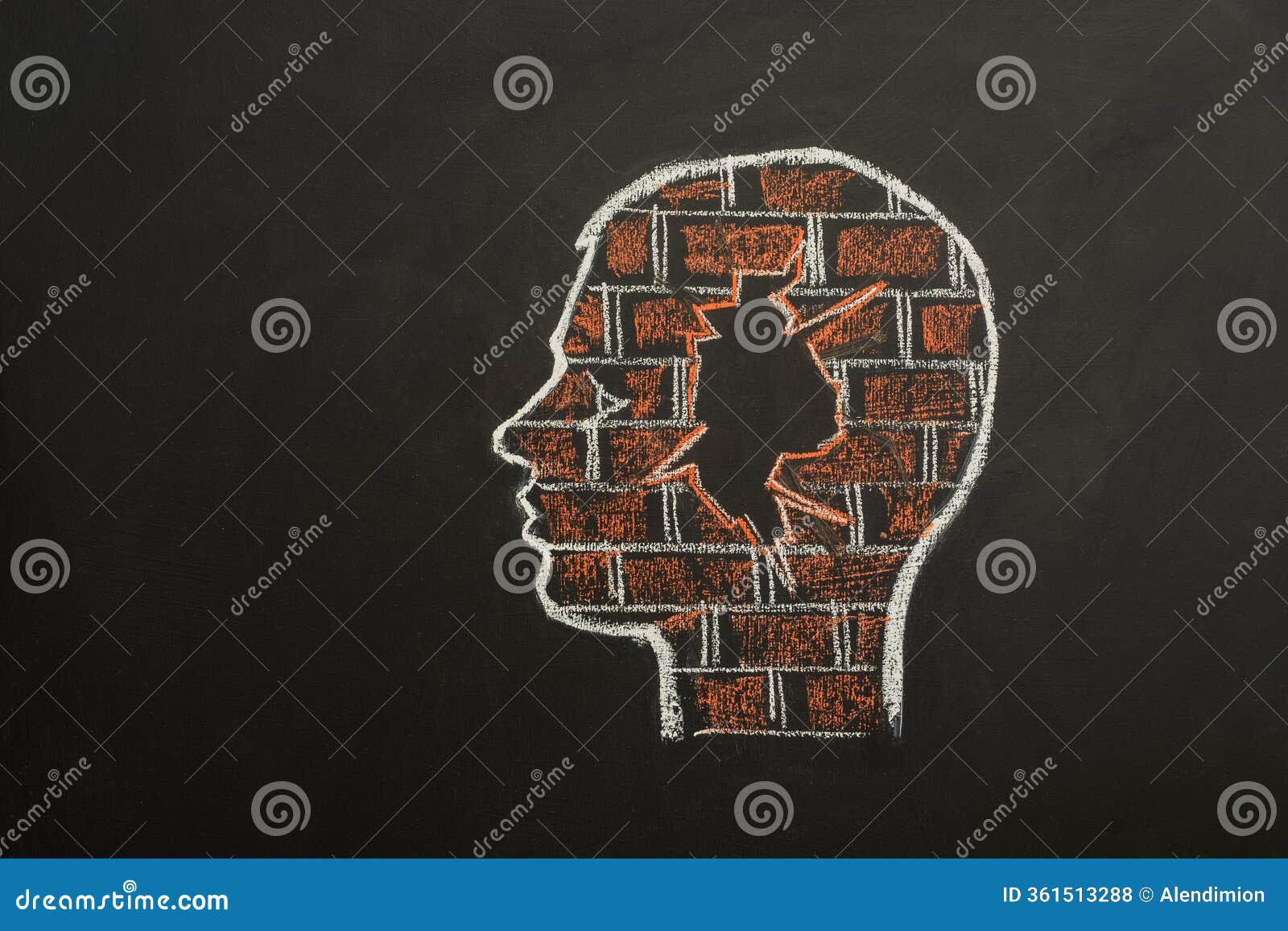 Mental Block Concept. To Remove Or Generate Mental Blocks Of The Human ...