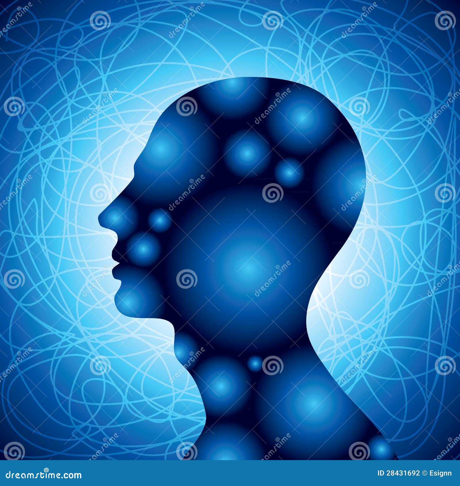 Human head concept stock vector. Illustration of creative - 28431692