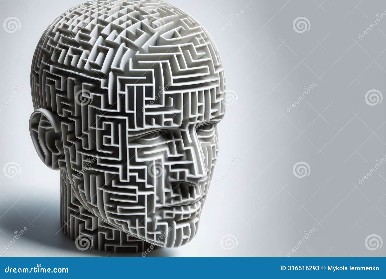 A Human Head Consisting of a Labyrinth. Abstraction. Space for Text ... A Human Head Consisting of a Labyrinth. Abstraction. Space for Text ...