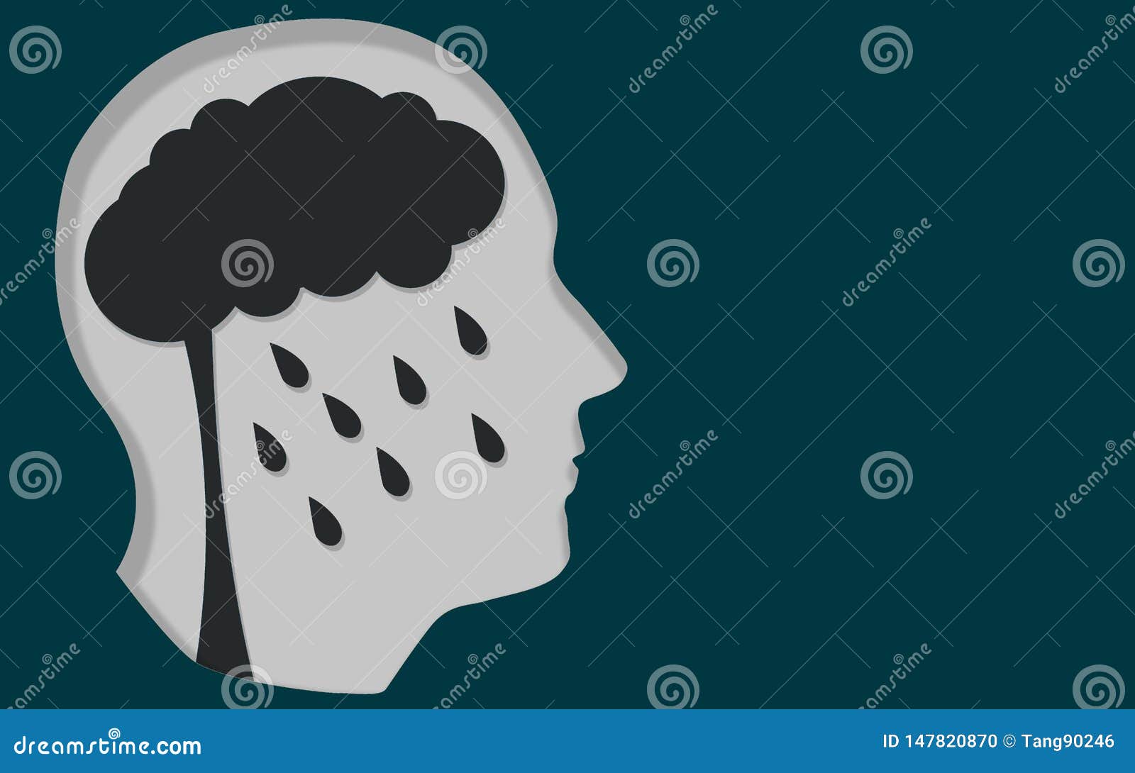 Mental Disease Psychology Vector Illustration, Cartoon Flat Tiny Doctor ...