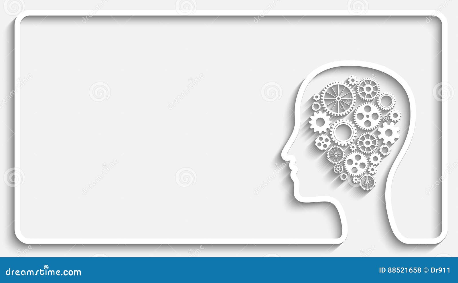 Human head gears frame stock vector. Illustration of gear - 88521658