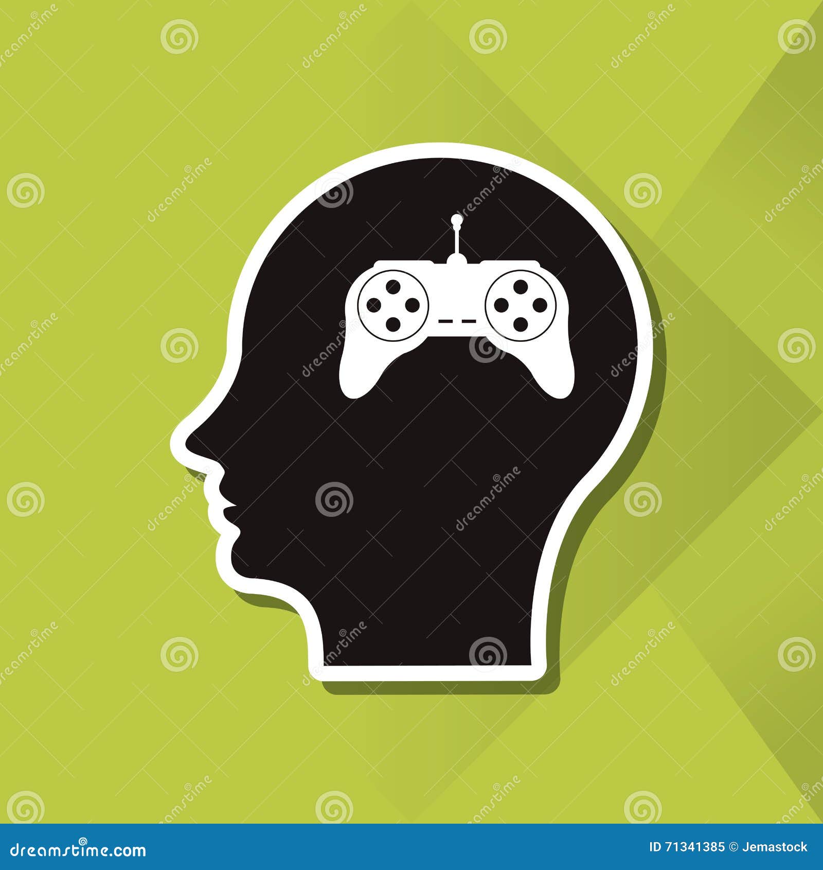 Human head icon design stock vector. Illustration of conceptual - 71341385