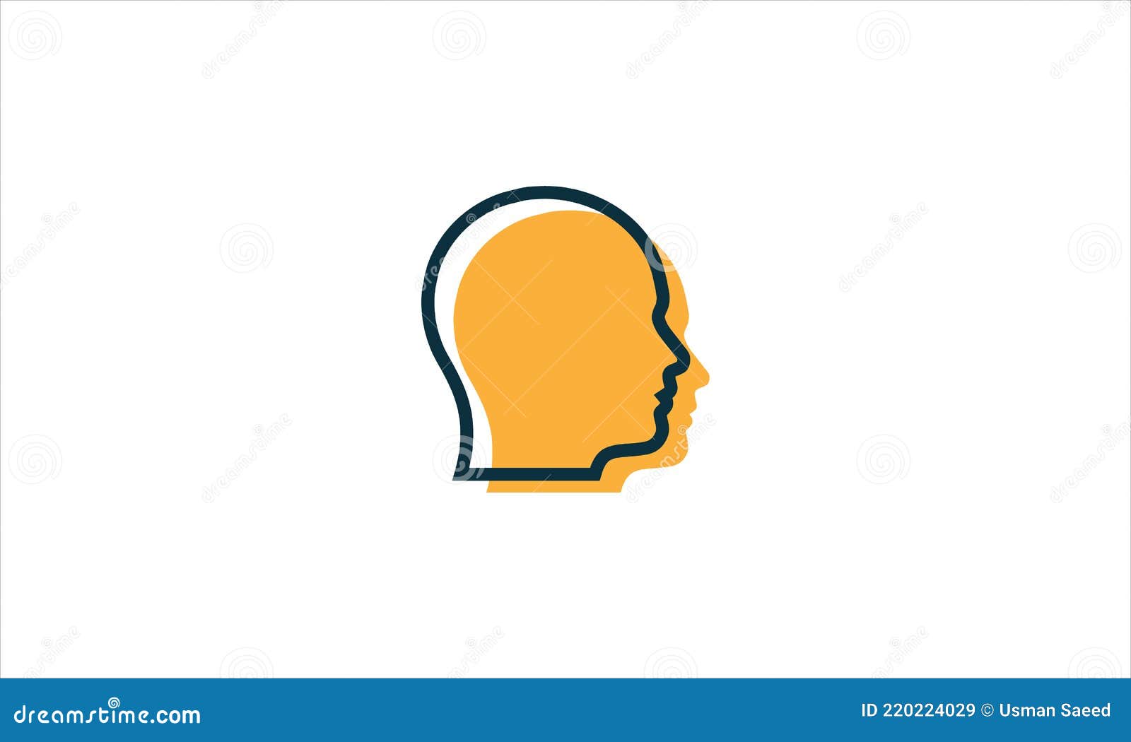 Human Head Icon Logo Design Illustration Vector Template Stock Vector ...