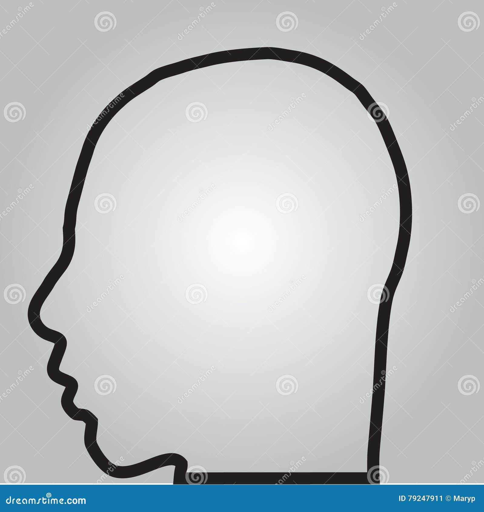 Human head icon stock vector. Illustration of person - 79247911