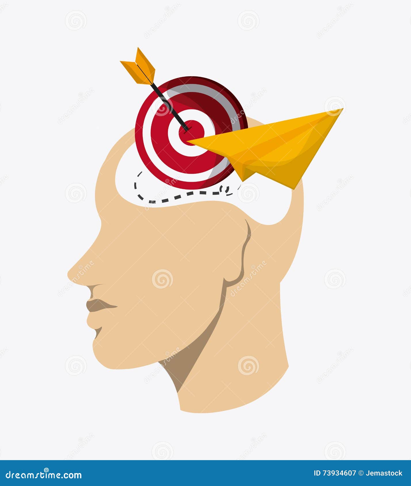 Human Head Icon. Thinking Design. Vector Graphic Stock Illustration ...