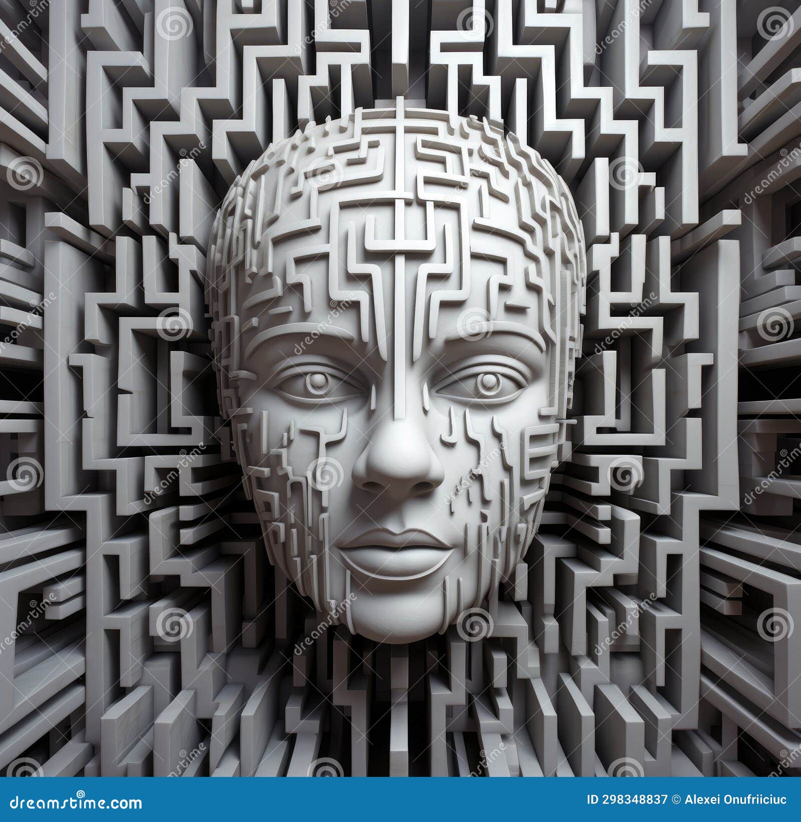 Human Head Inside a Labyrinth Psychology Brain Mind Generative AI Stock ... Human Head Inside a Labyrinth Psychology Brain Mind Generative AI Stock ...